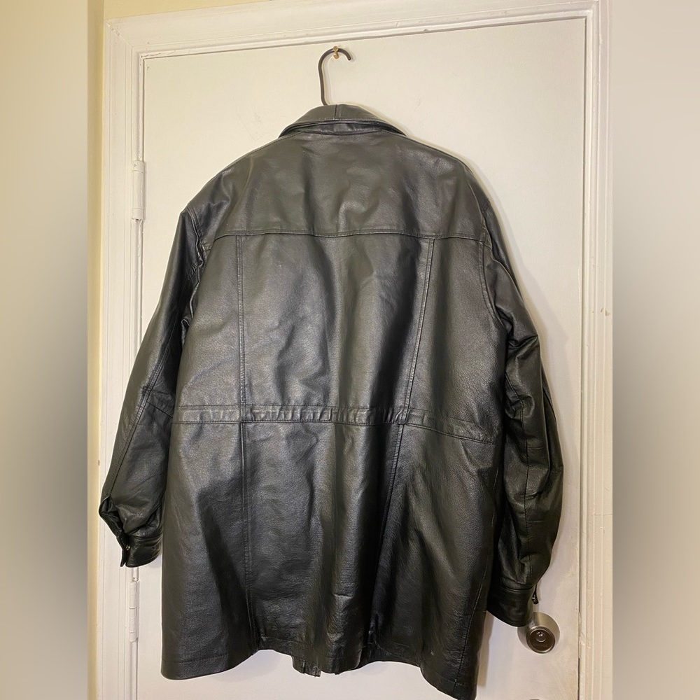 Sergio Benini Insulated Genuine Leather Jacket. - Gem